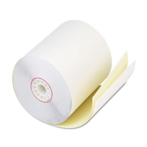 Impact Printing Carbonless Paper Rolls, 2.75" X 90 Ft, White/canary, 5 ...